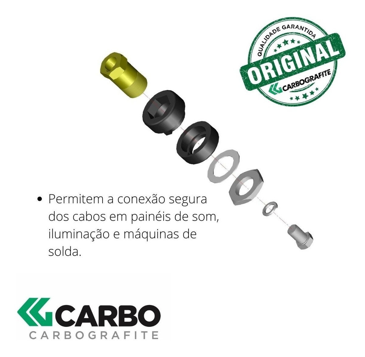 CONECTOR CG 500 PAINEL FEMEA 13mm - CARBOGRAFITE - Soldas São Cristovão ...